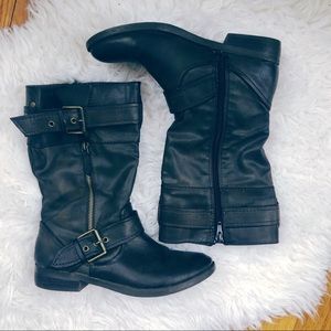 Report | Shoes | Report Brown Black Leather Boots | Poshmark